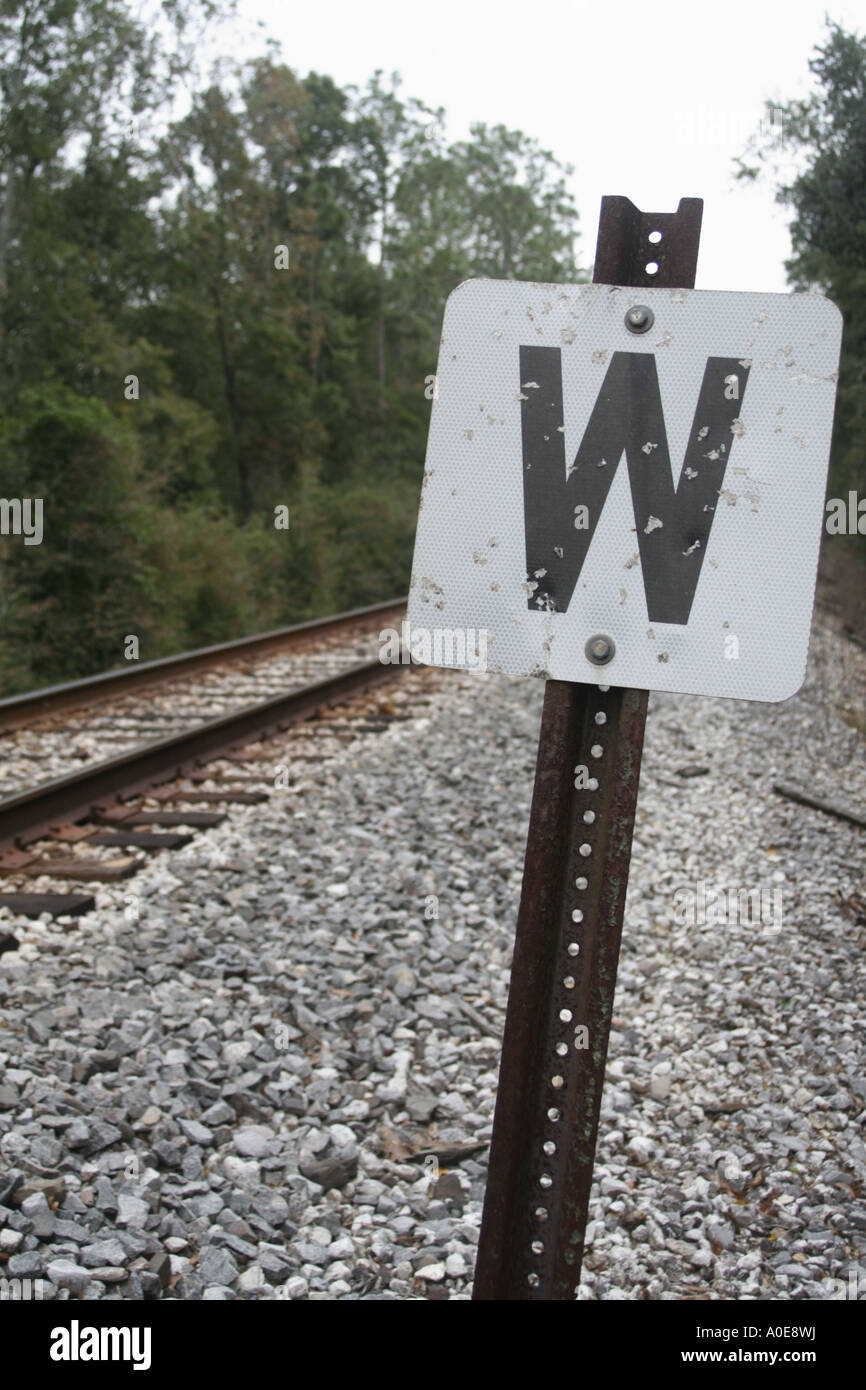 Rail track signage direction hi-res stock photography and images - Alamy