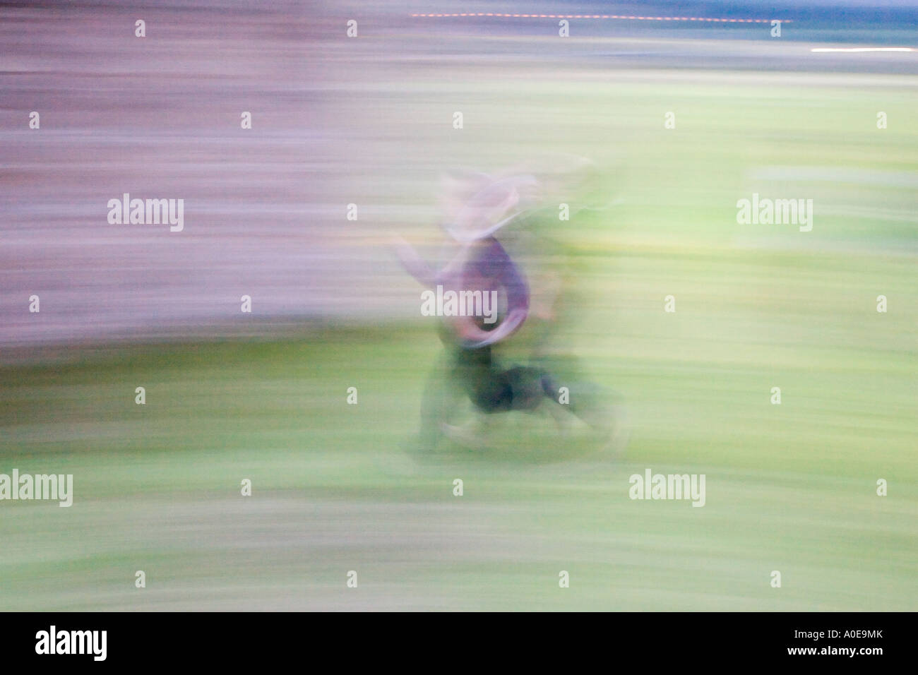 Running Blue Boy Stock Photo - Alamy