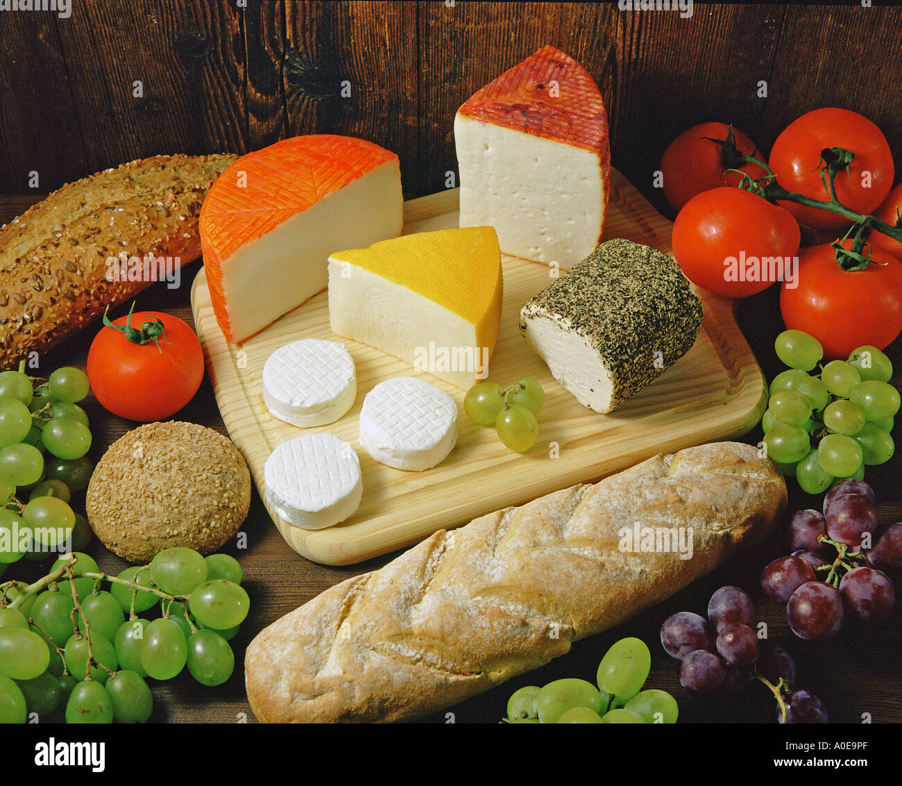 Goat cheeses fruits in hi-res stock photography and images - Alamy