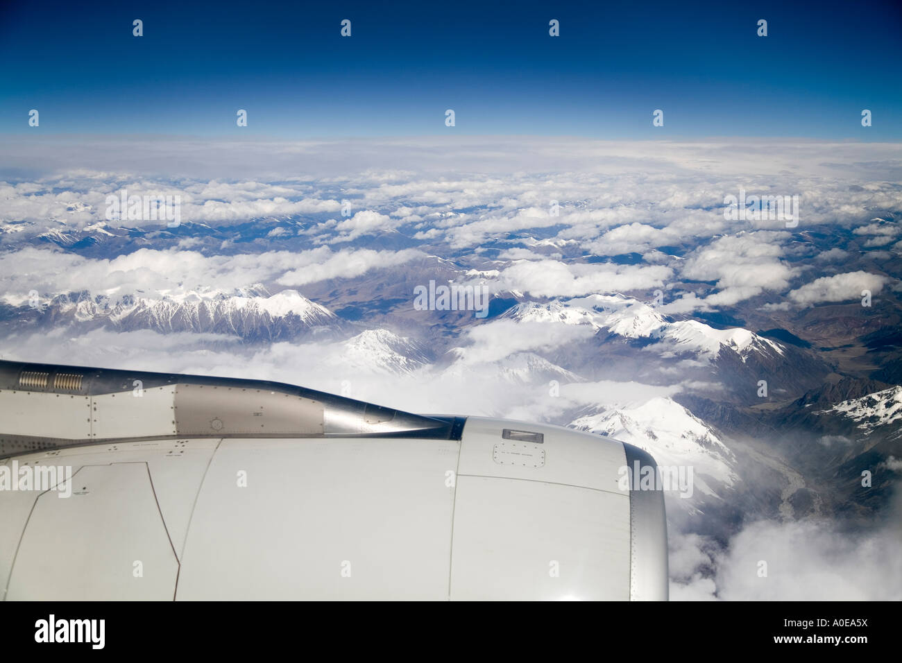 Flying above the Tibetan Himalayas 4 Stock Photo - Alamy