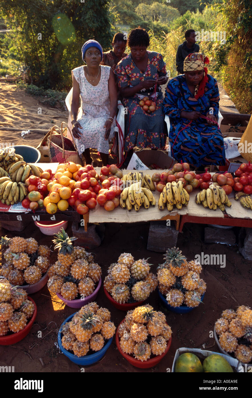 Fruit and vegetables market in St Lucia Stock Photo - Alamy