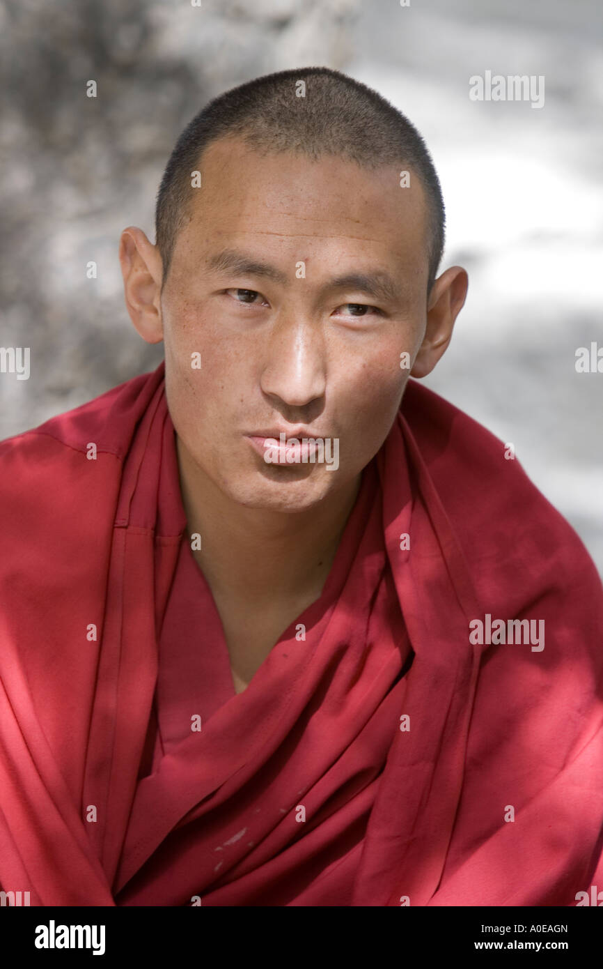 Monk of Sera Monastery Lhasa Tibet Stock Photo - Alamy