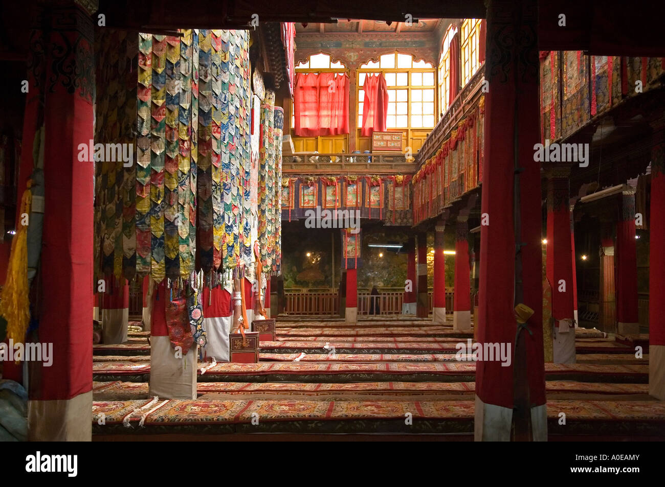 Prayer Hall of Sera Monastery Lhasa 2 Stock Photo - Alamy
