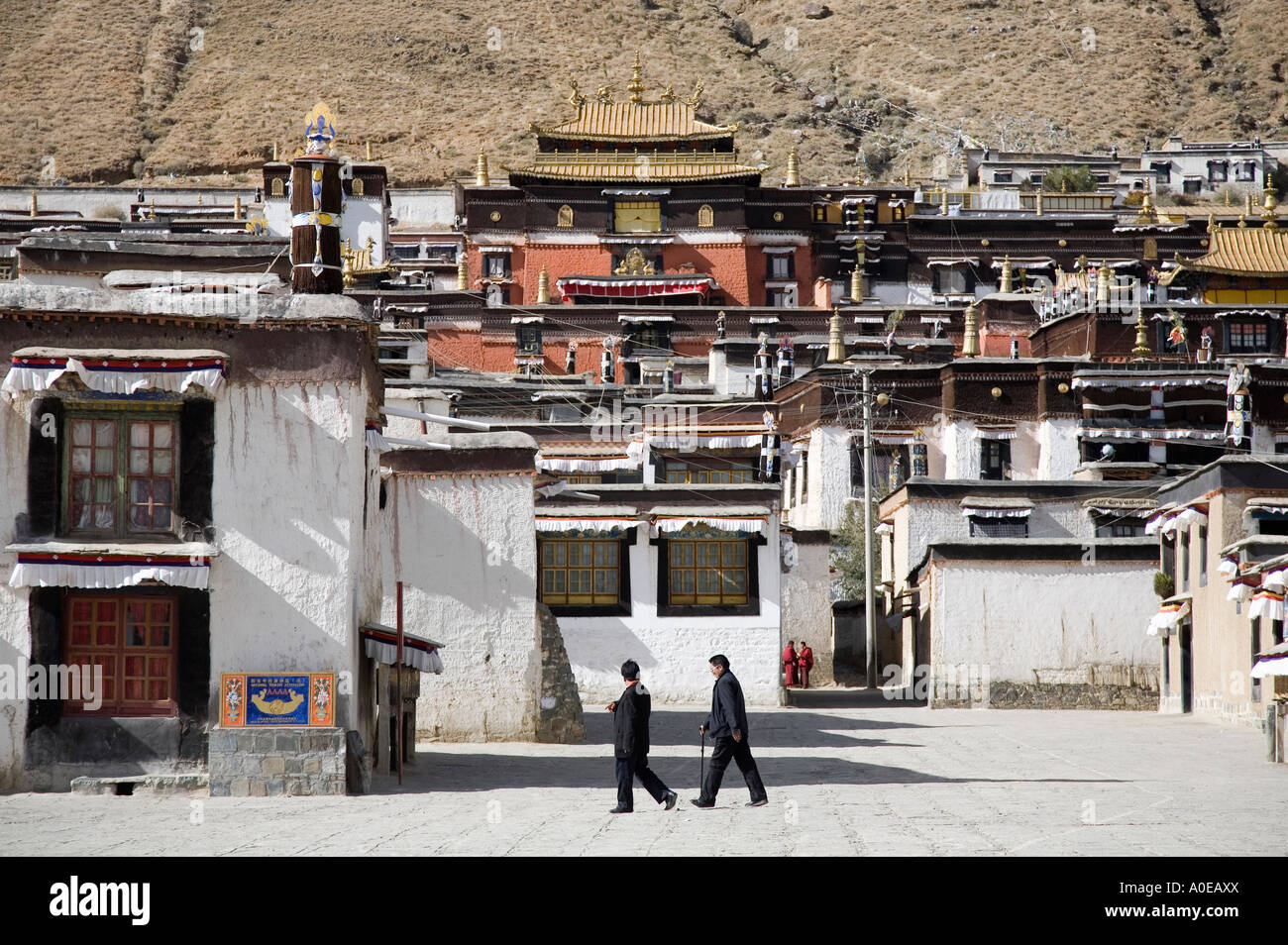 Tashilunpo Monastery- Shigatse Tibet Stock Photo - Alamy
