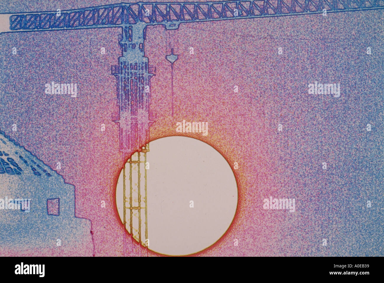 Construction crane with setting sun Stock Photo - Alamy