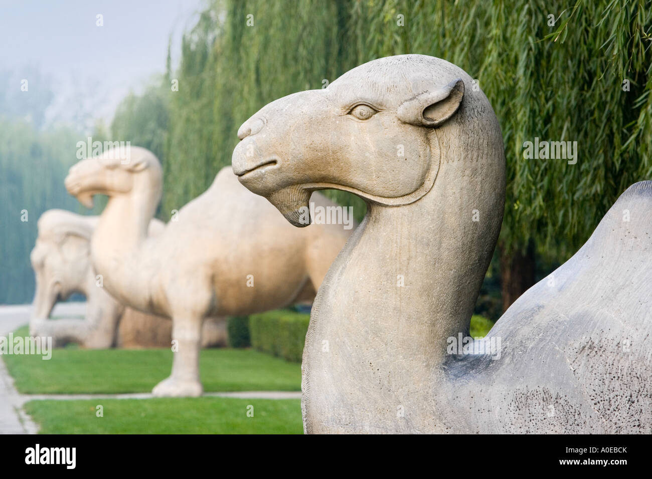 Ming Tombs 3- Sacred way- Avenue of the Animals Stock Photo - Alamy