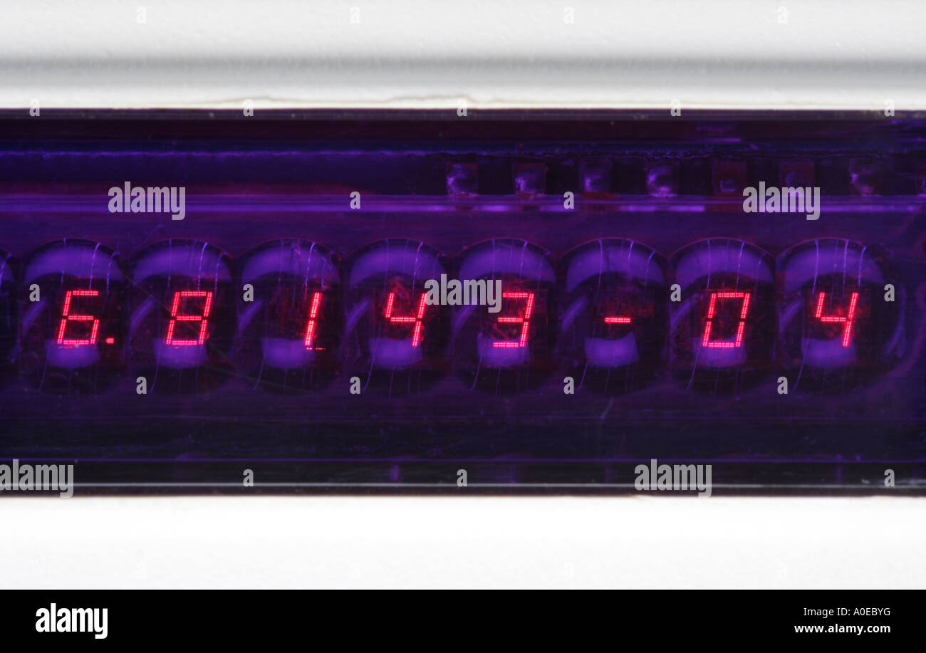 Numbers on an electronic calculator Stock Photo - Alamy