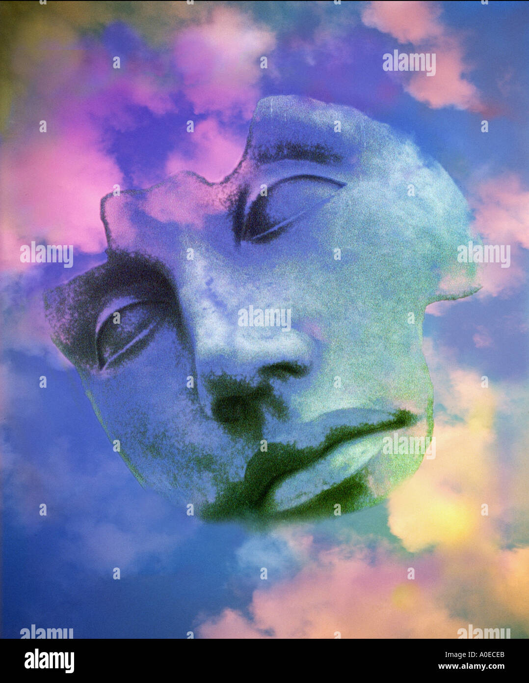 Face In The Clouds Stock Photo - Alamy