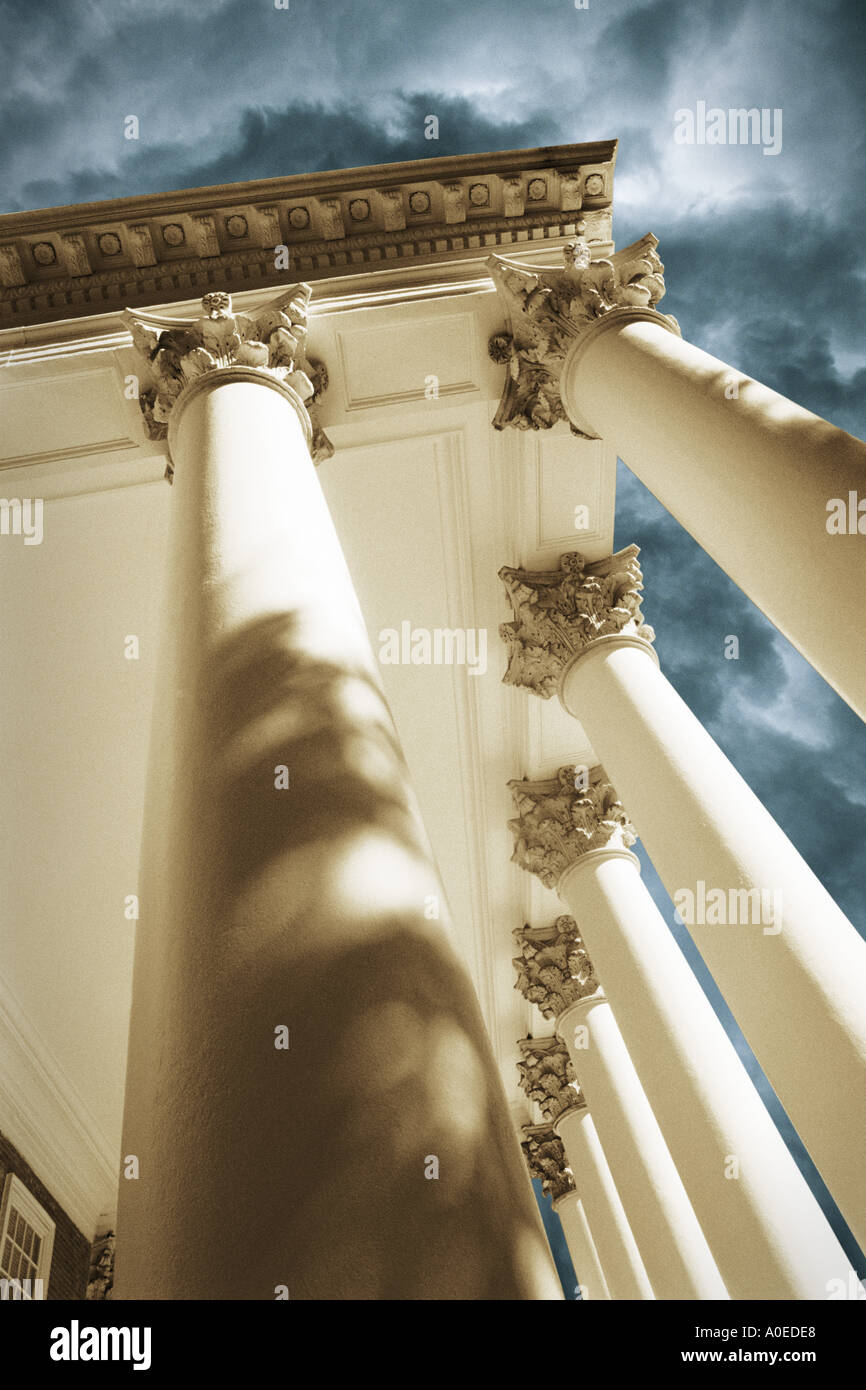 columns at corner of public building Stock Photo - Alamy