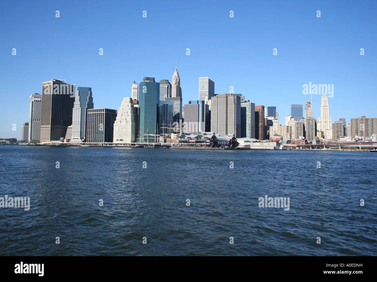 Lower Manhattan skyline New York City October 2006 Stock Photo - Alamy