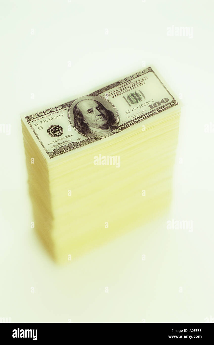 stack of hundred dollar bills Stock Photo - Alamy