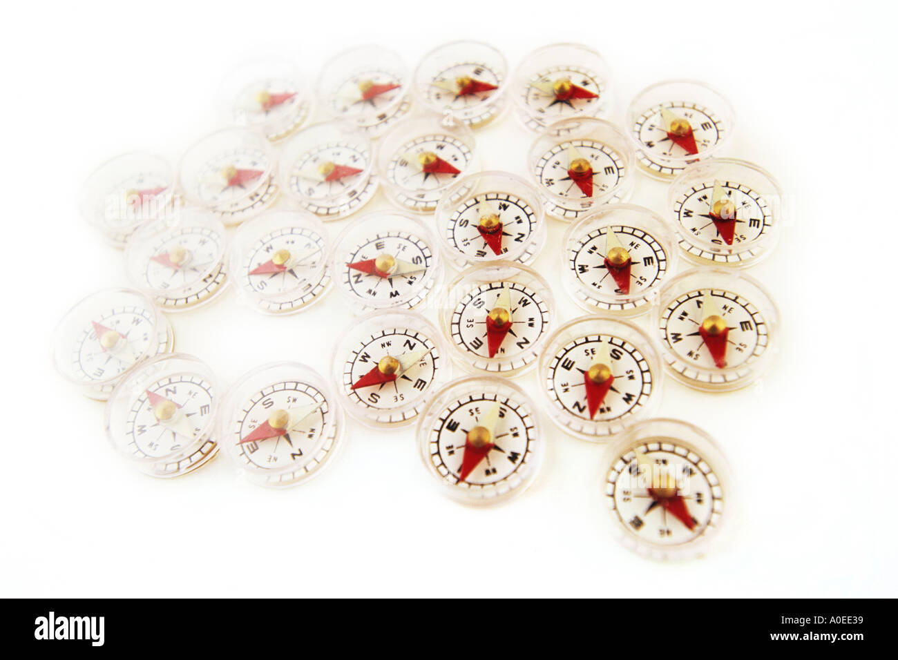 many small compasses Stock Photo - Alamy