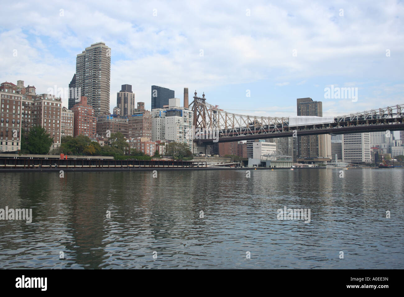 Midtown Manhattan skyline and 59th Street bridge New York October 2006 ...