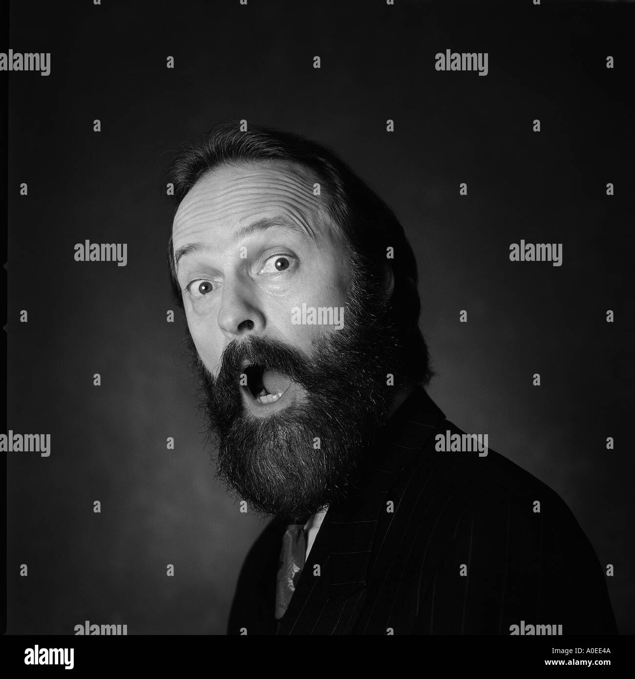 Suprised man Black and White Stock Photos & Images - Alamy