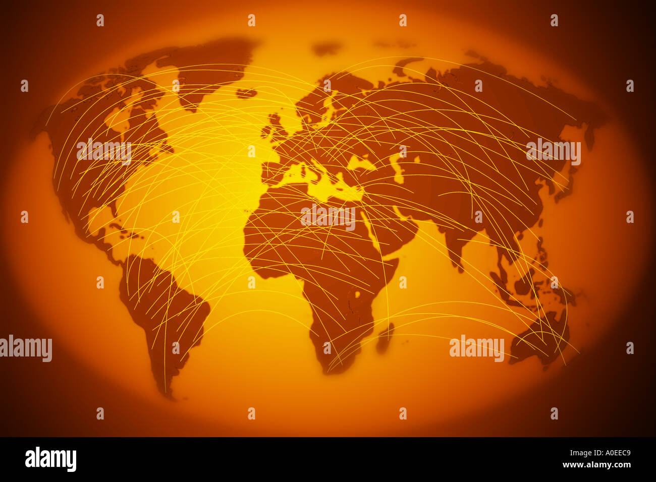 Global digital map cables hi-res stock photography and images - Alamy