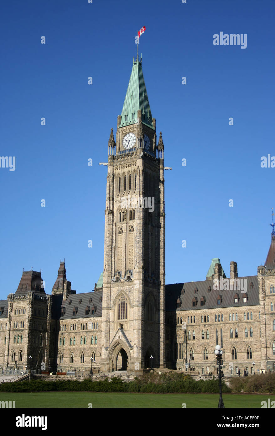 Gothic architecture of Canadian Parliament Ottawa Ontario Canada ...