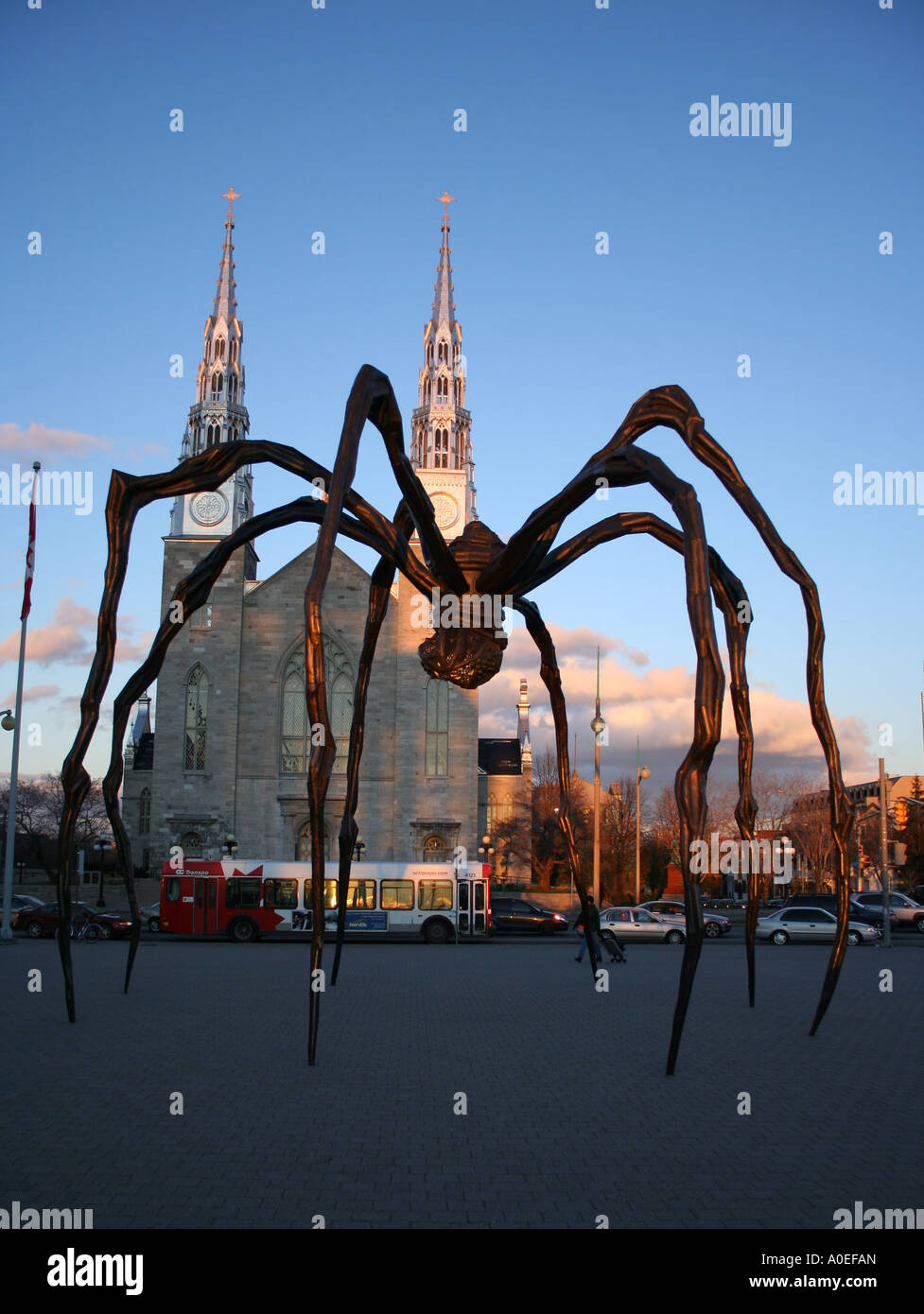 giant spider sculpture outside National Gallery of Canada Ottawa Canada ...