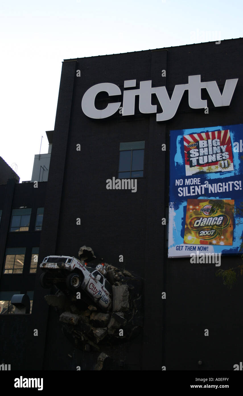 exterior view of CityTV television studio Toronto Canada November 2006 ...