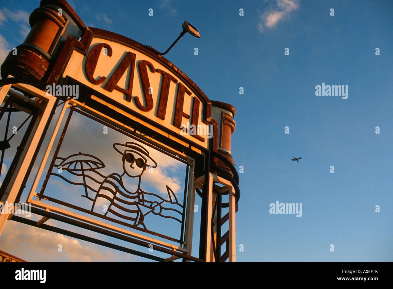 Castel plage sign hi-res stock photography and images - Alamy