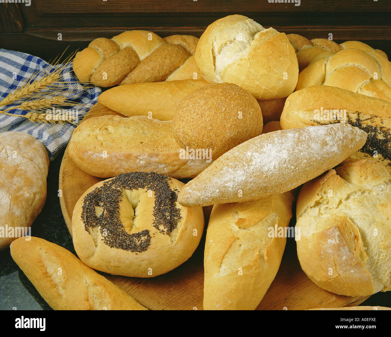 Different flavour wheat bread hi-res stock photography and images - Alamy