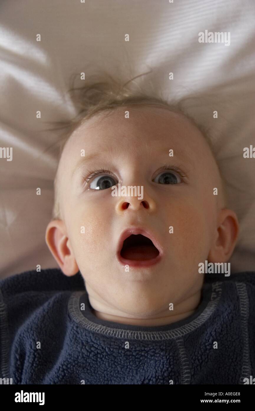 baby with open mouth Stock Photo - Alamy