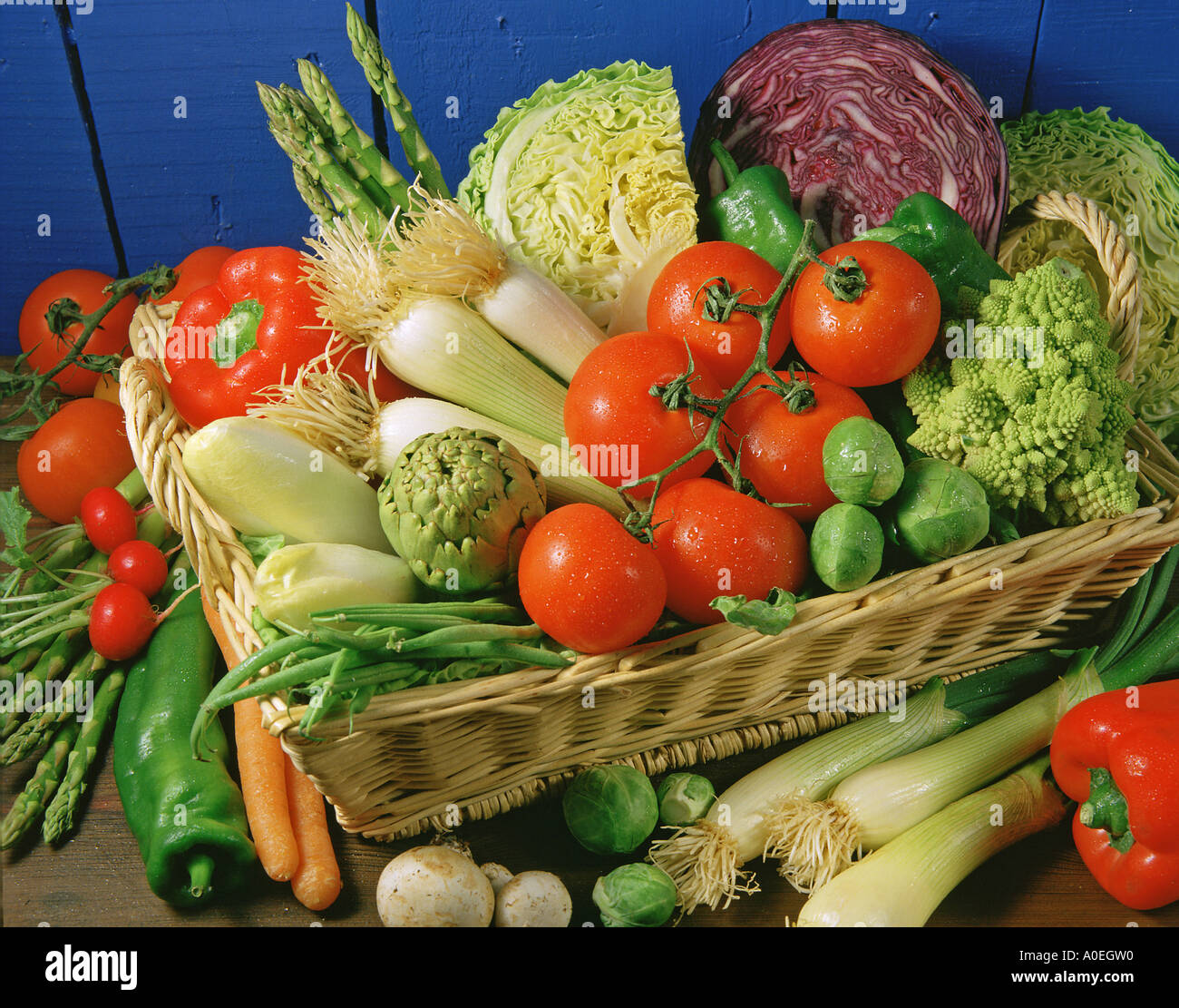 Vegetables still life Stock Photo - Alamy