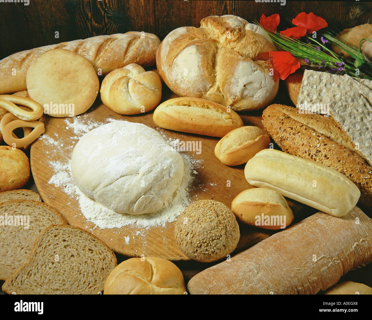 Sliced wholemeal bread rolls hi-res stock photography and images - Alamy