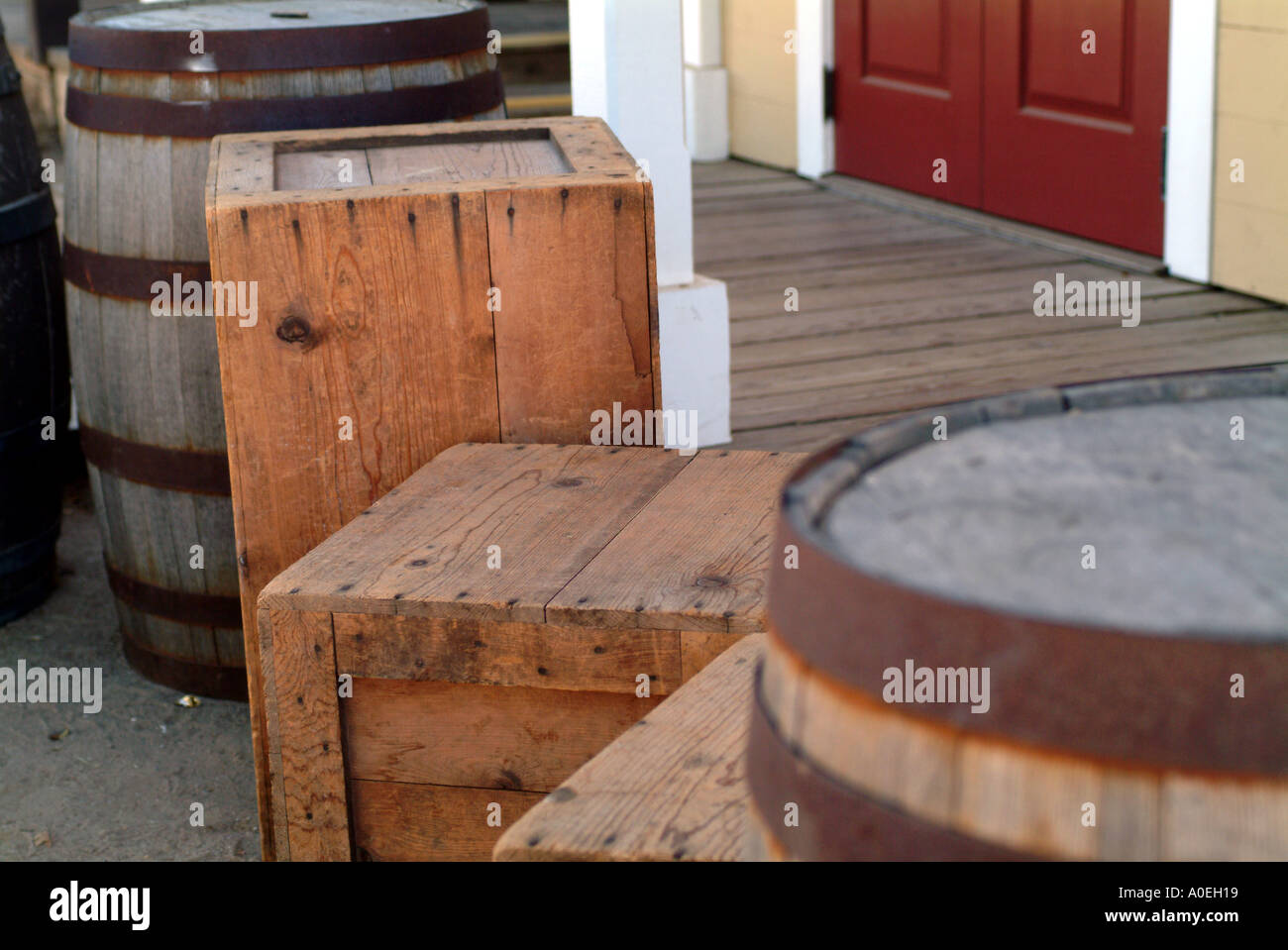 Solid wooden boxes hi-res stock photography and images - Alamy