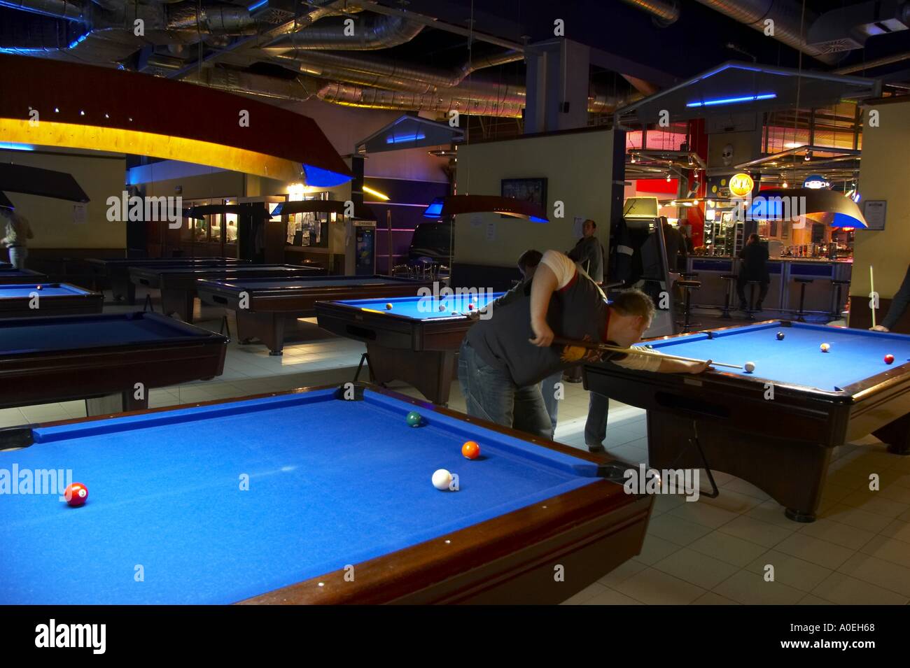 pool billard hall Stock Photo - Alamy