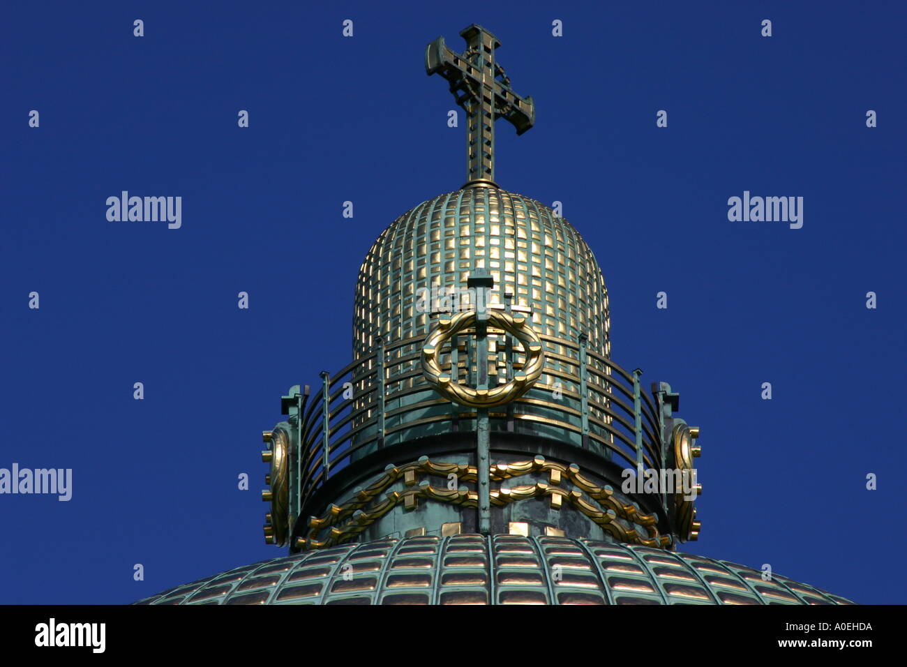 dome of the Otto Wagner church at the Steinhof sanatorium Stock Photo ...