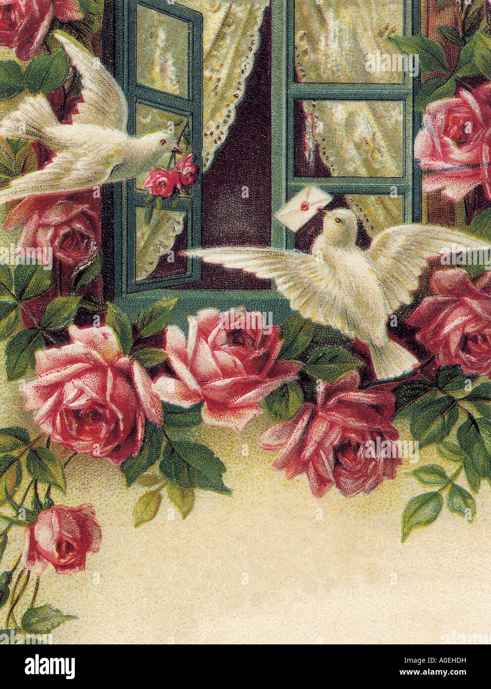 VALENTINE CARDS An Edwardian design Stock Photo - Alamy