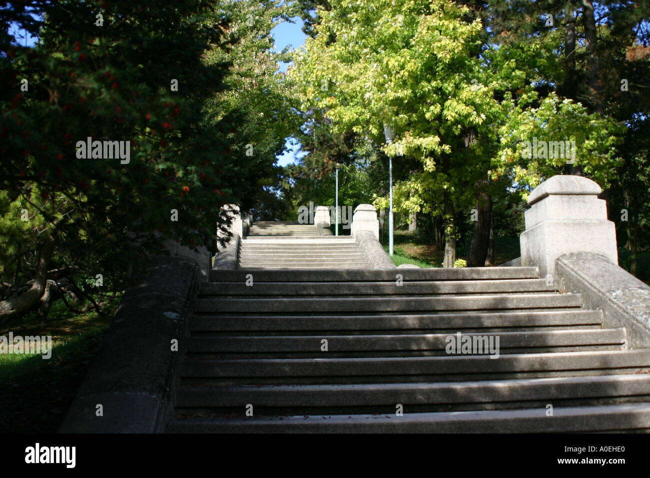 stair in a park Stock Photo - Alamy
