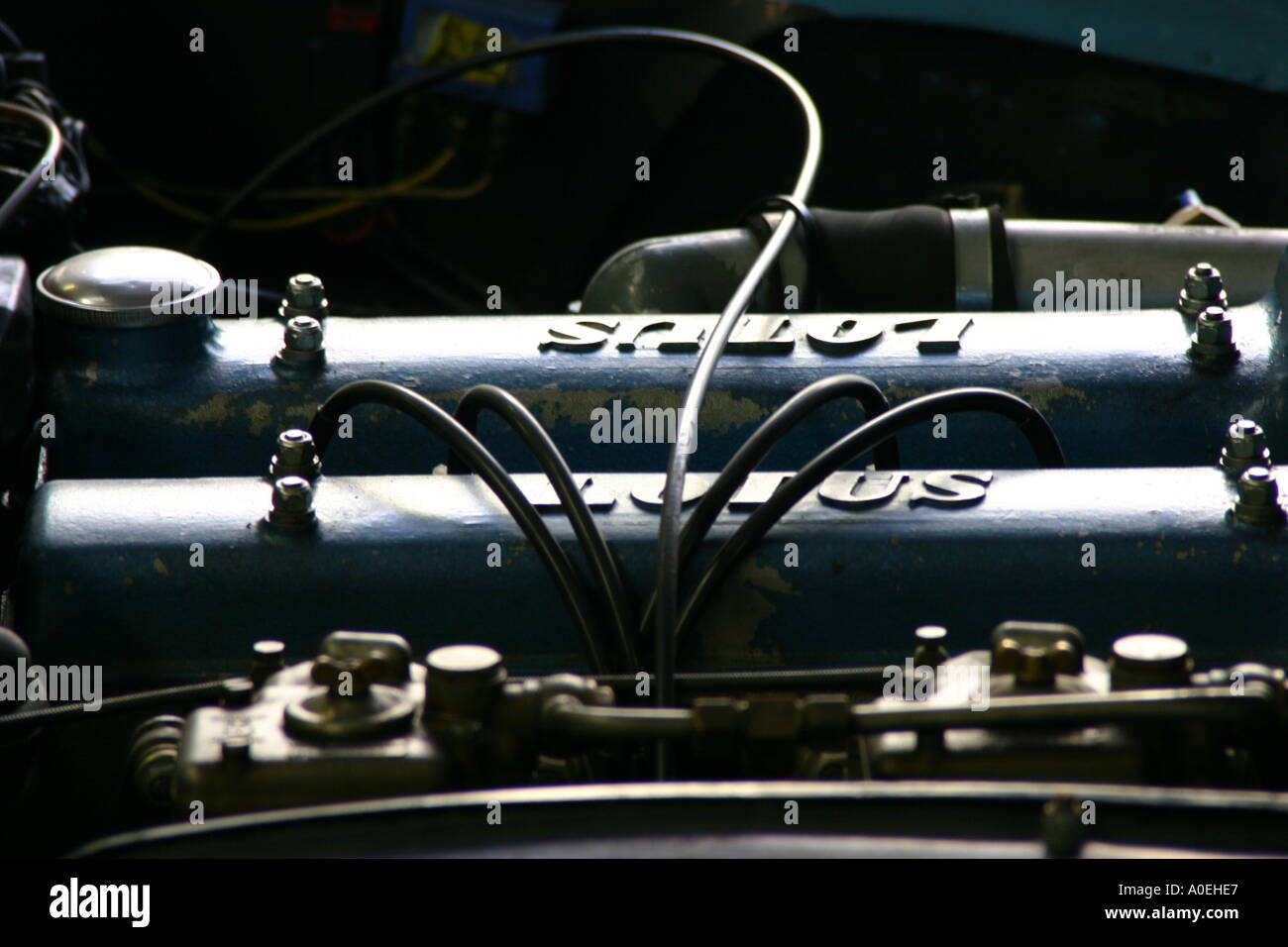 Lotus Elan S2 engine Stock Photo - Alamy