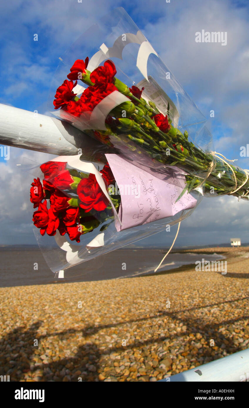 Floral tribute to twenty three chinese cockle pickers drowned at ...