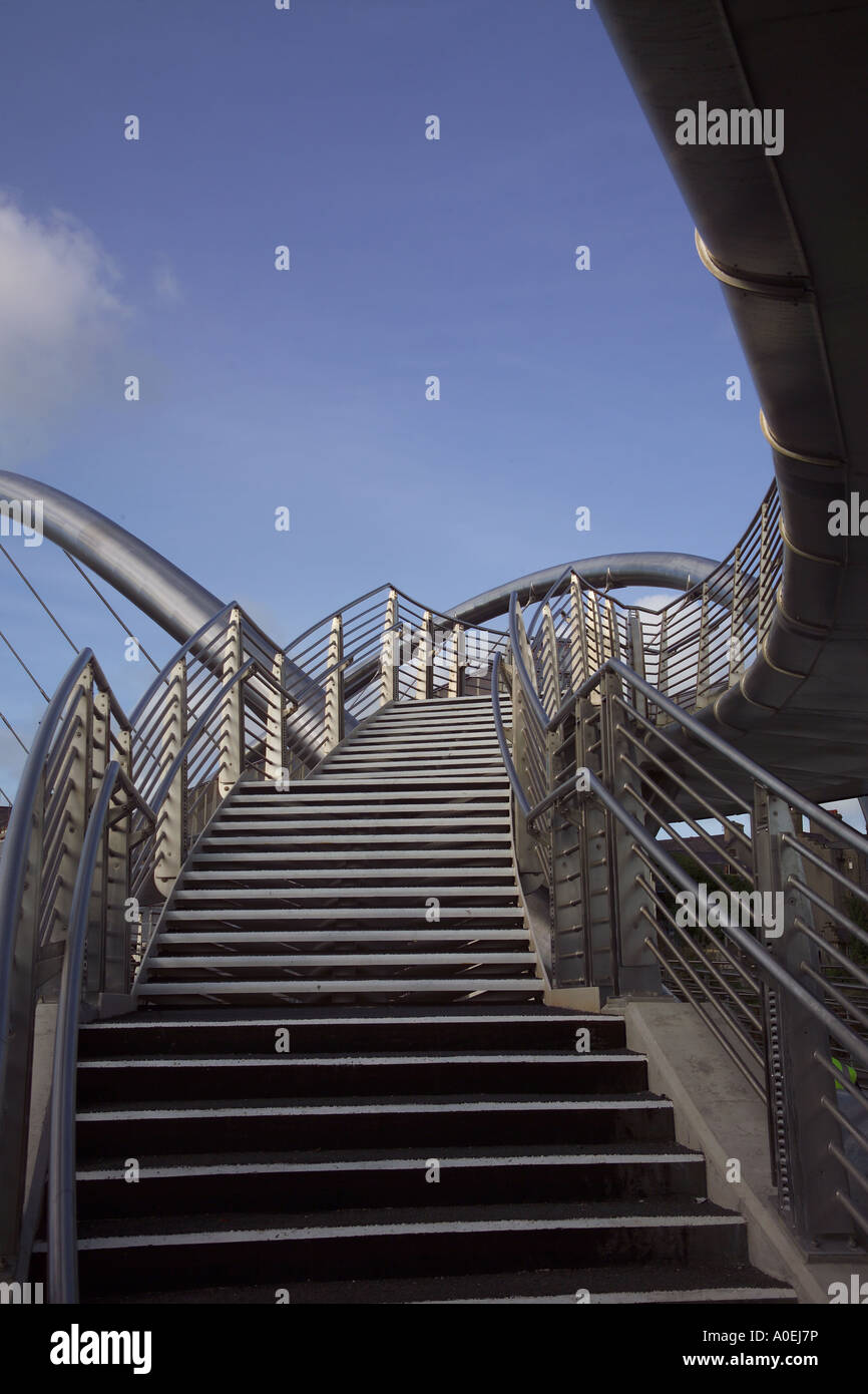 Celtic Gateway Bridge Holyhead Anglesey North West Wales Stock Photo ...