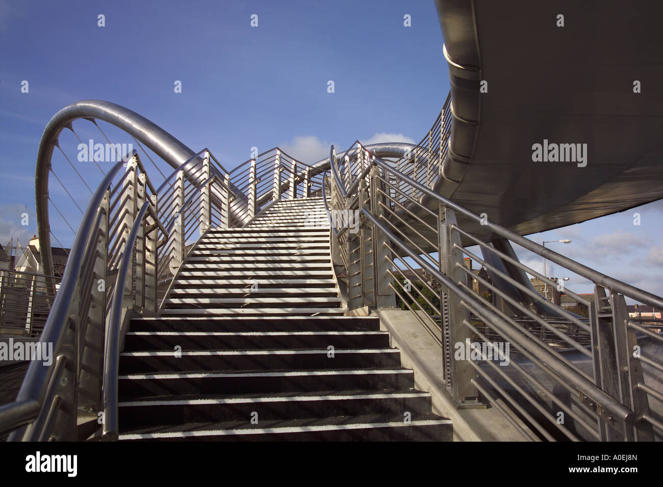 Celtic Gateway Bridge Holyhead Anglesey North West Wales Stock Photo ...