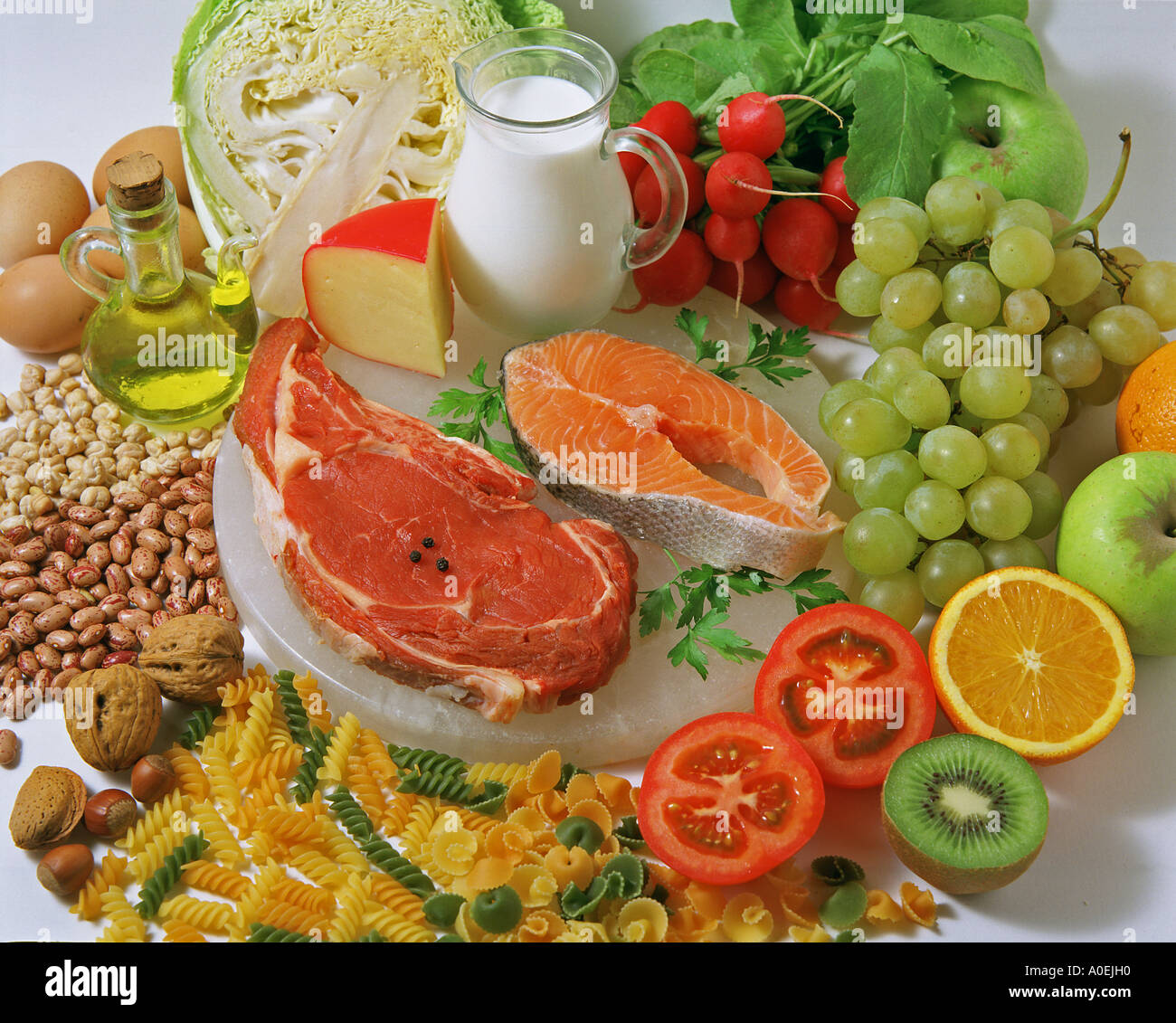 Variety of food Stock Photo - Alamy