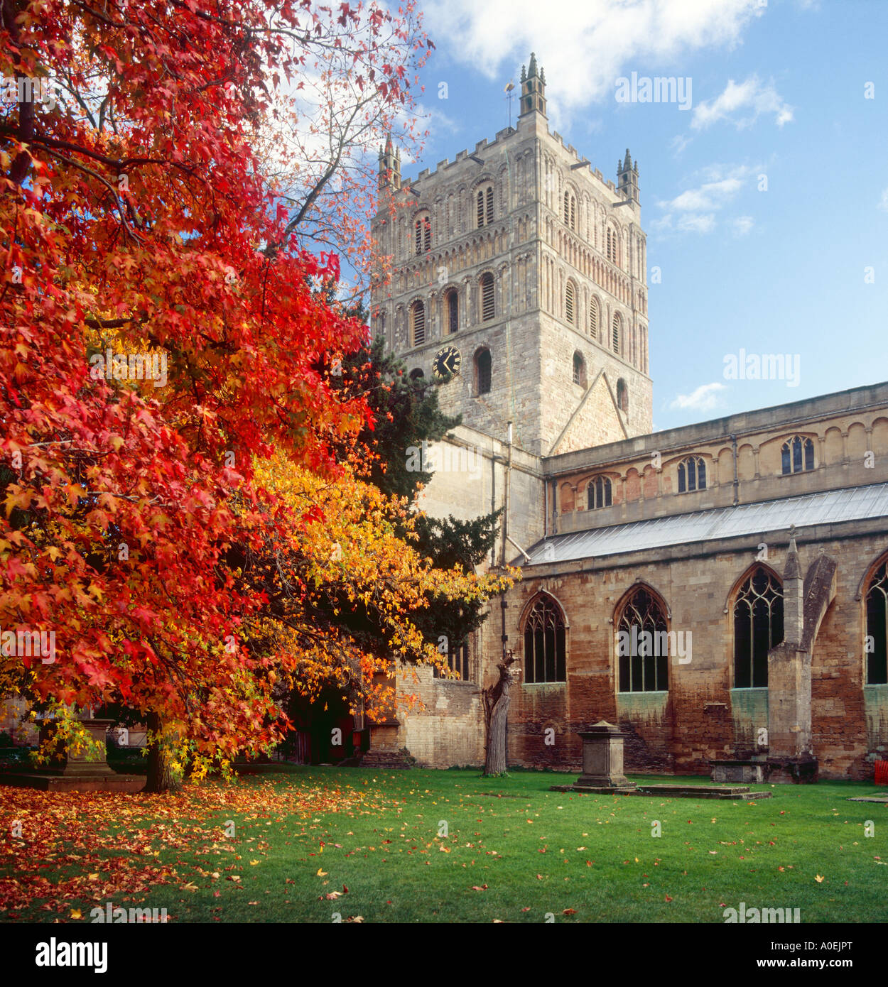Tewkesbury Abbey Gloucestershire from the north west Stock Photo - Alamy