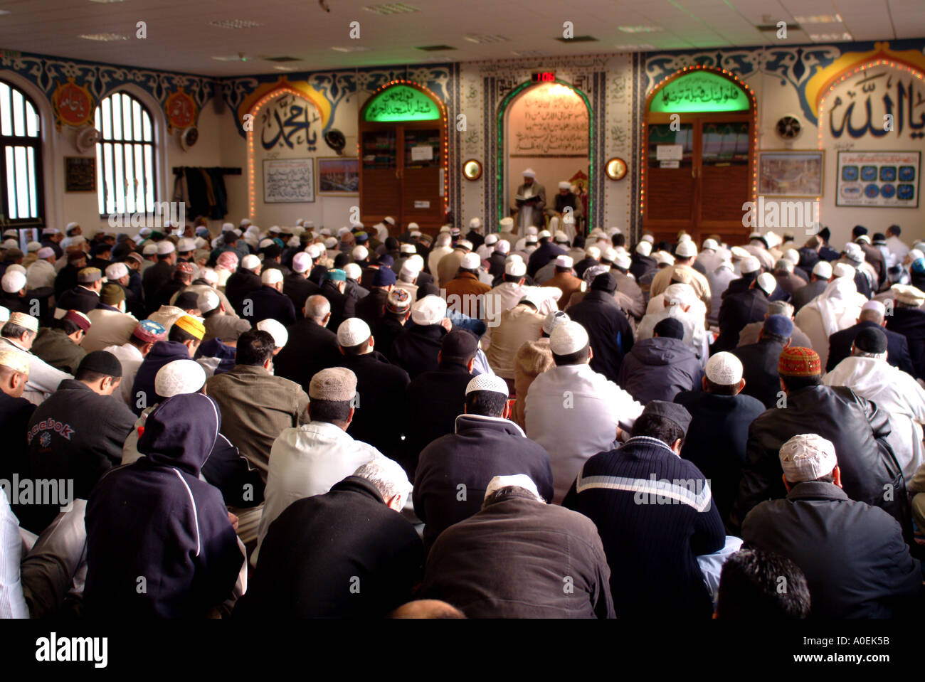 The Mosque at Prayer Stock Photo - Alamy