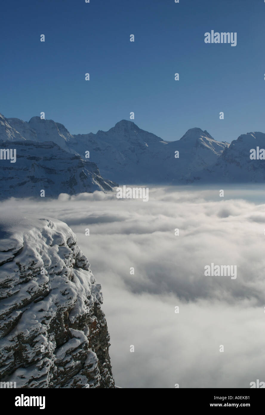 Swiss Mountains wengan Stock Photo - Alamy