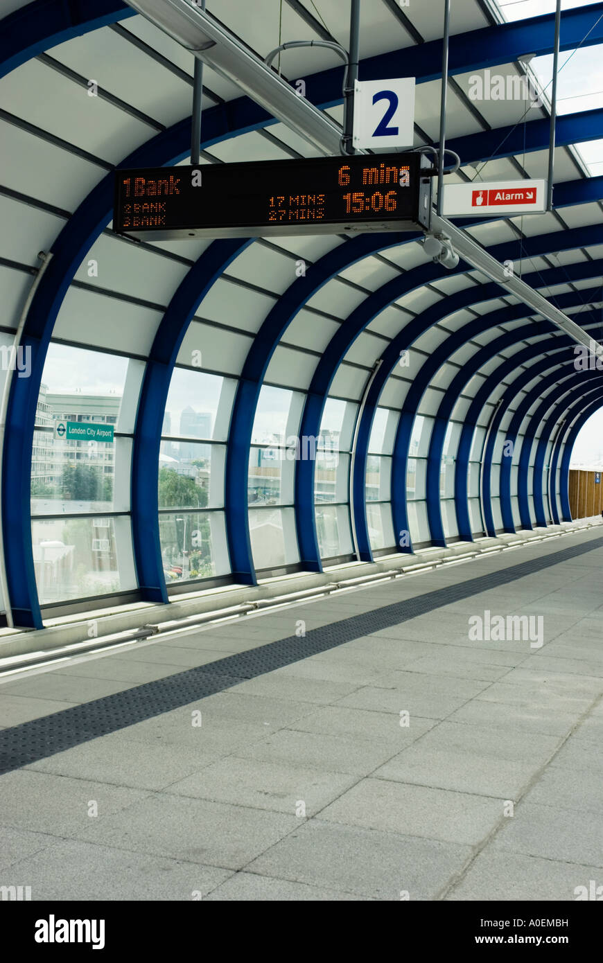 DLR station at City Airport, London Stock Photo - Alamy