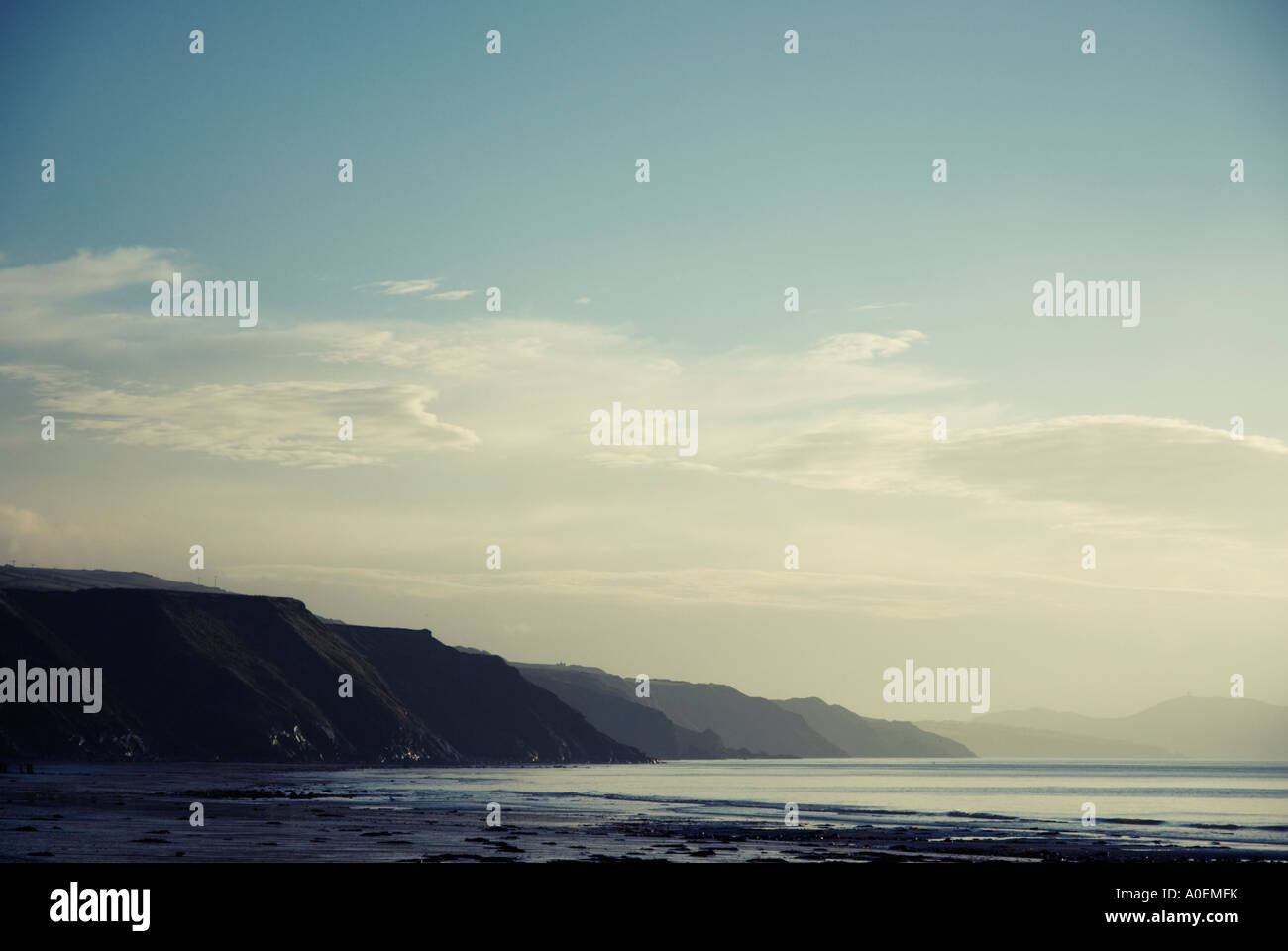 Dusk on west coast of Isle of Man Stock Photo - Alamy