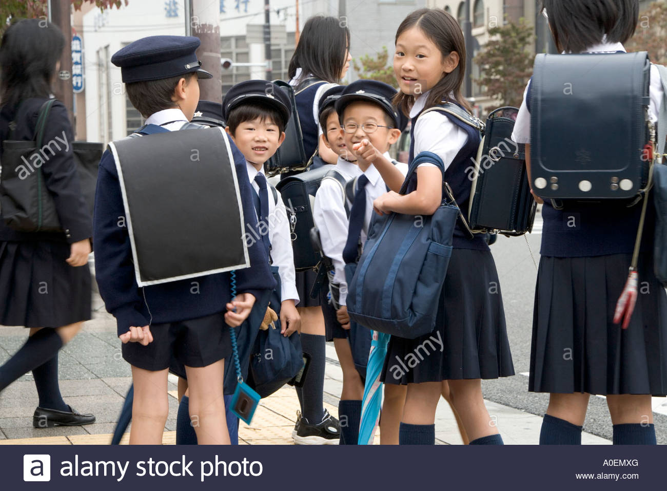 Japanese School Children Stock Photos & Japanese School Children Stock ...