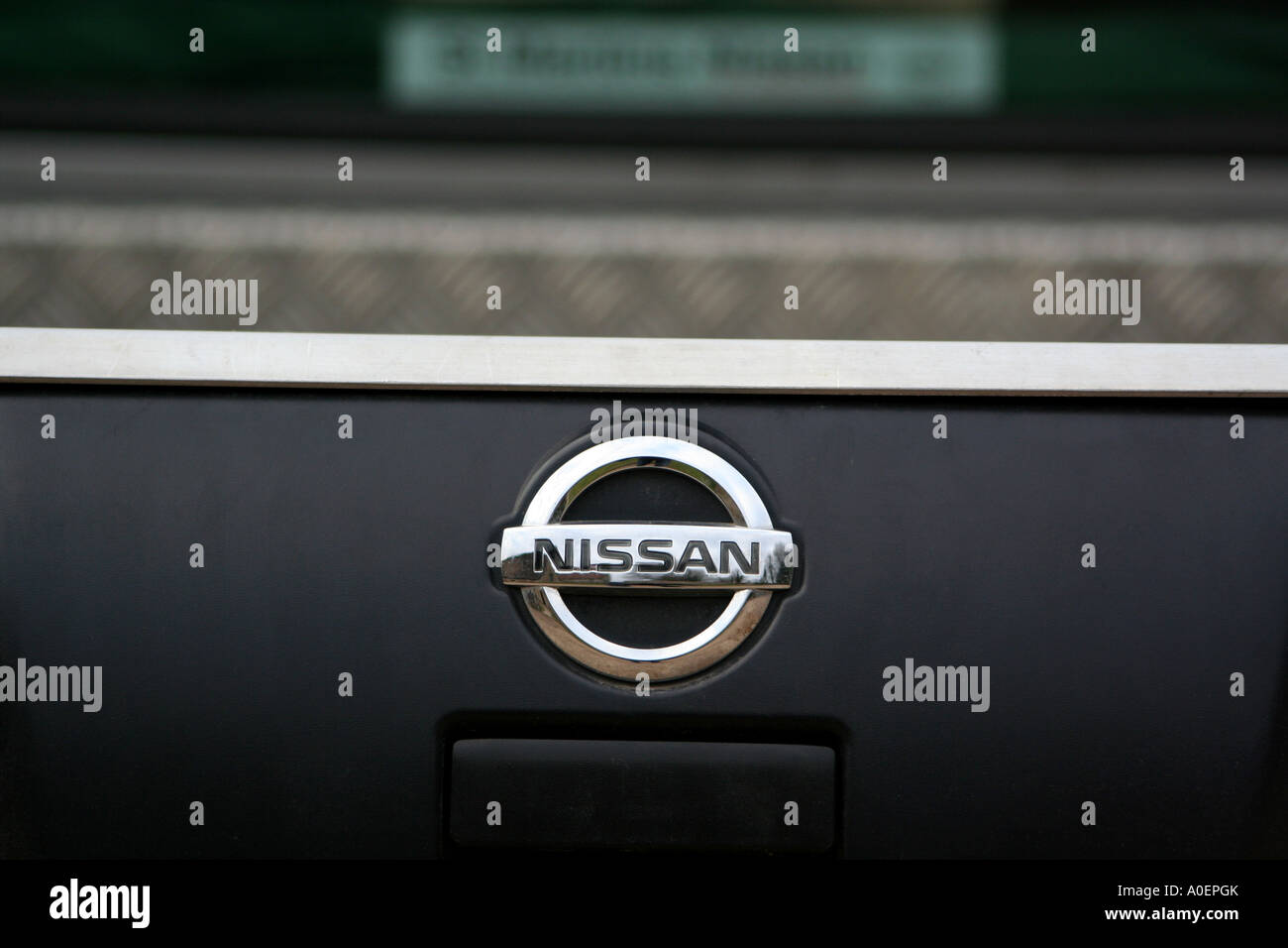 Back of a Nissan Truck Stock Photo - Alamy