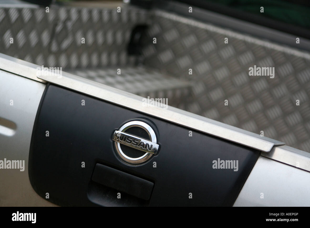 Back of a Nissan Truck Stock Photo - Alamy