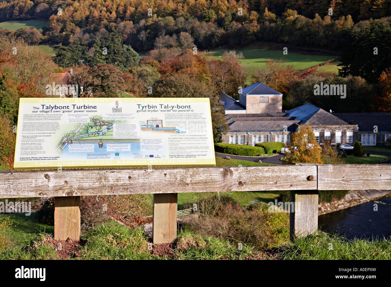 Talybont turbine sign hi-res stock photography and images - Alamy