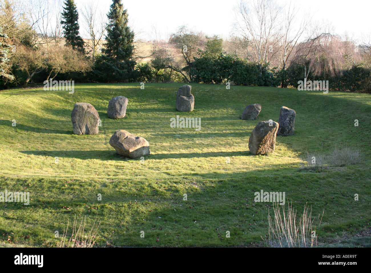 Stone Circle in Wiltshire Stock Photo - Alamy