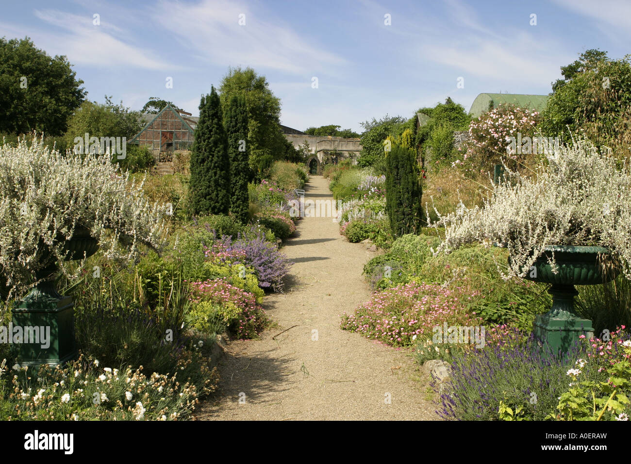 Kitchen Garden at an Irish castle Stock Photo - Alamy