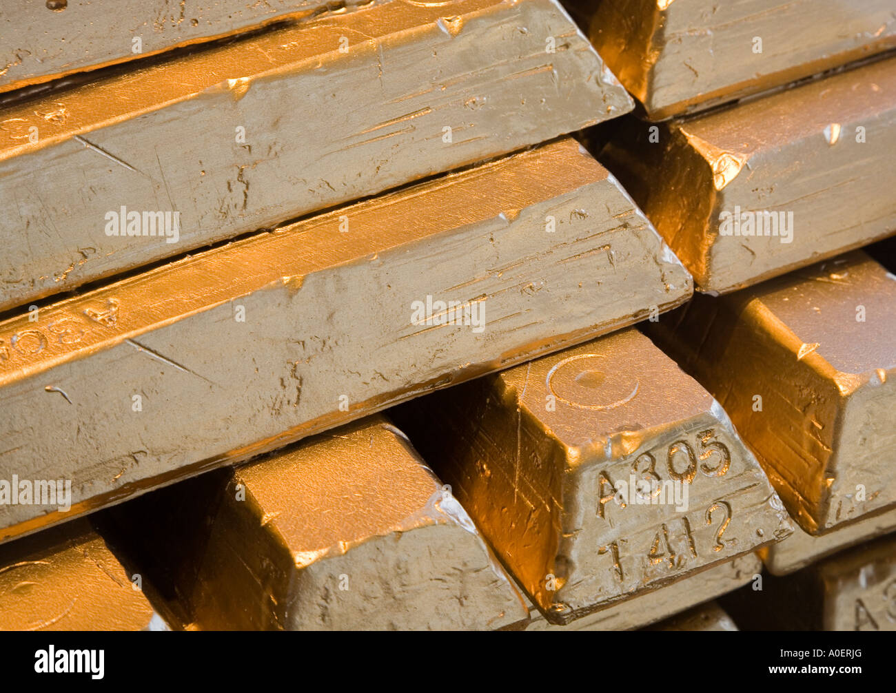 Replica gold bars Klondike Gold Rush Park Seattle USA Stock Photo - Alamy