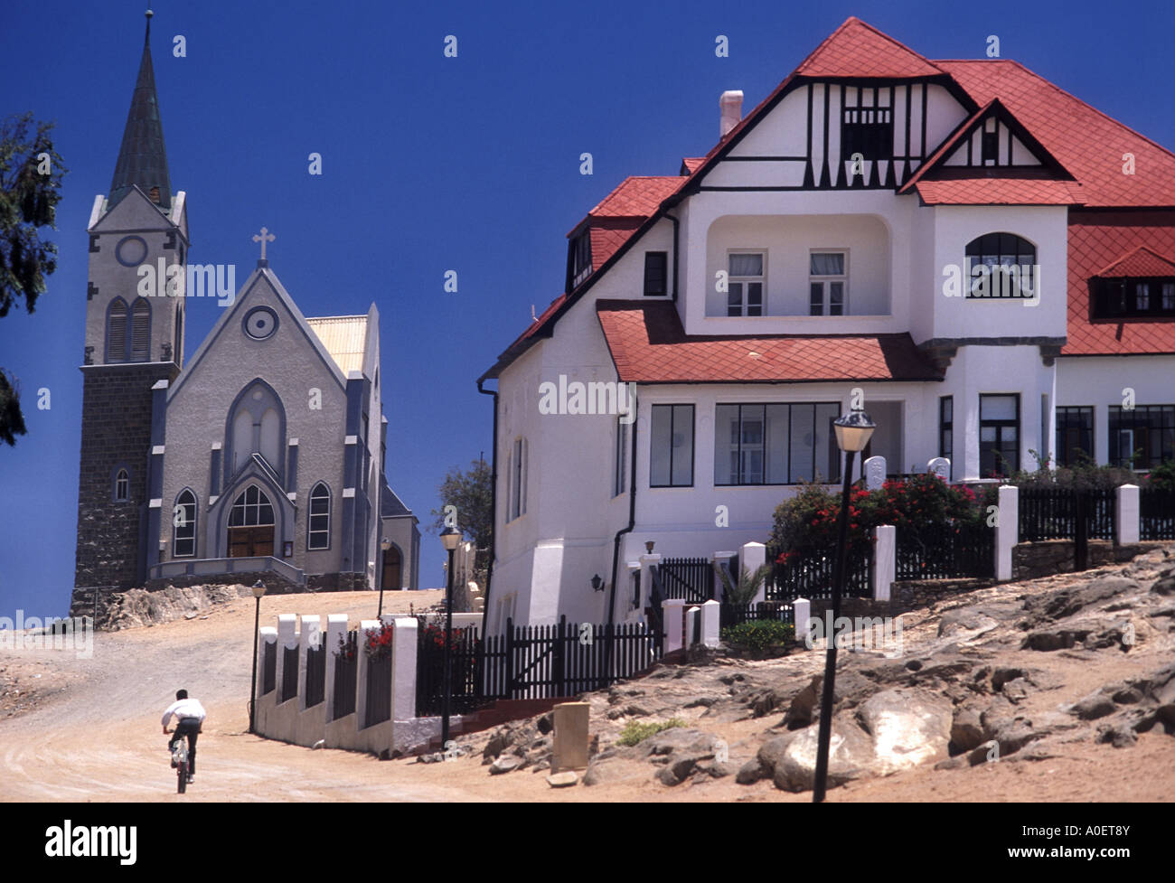 Evangelical Luthern Church also known as the Felsenkirche church on the ...